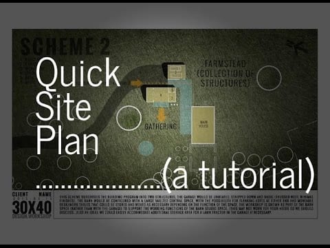 Quick, Sketch Rendered Site Plan Tutorial - Dezign Ark