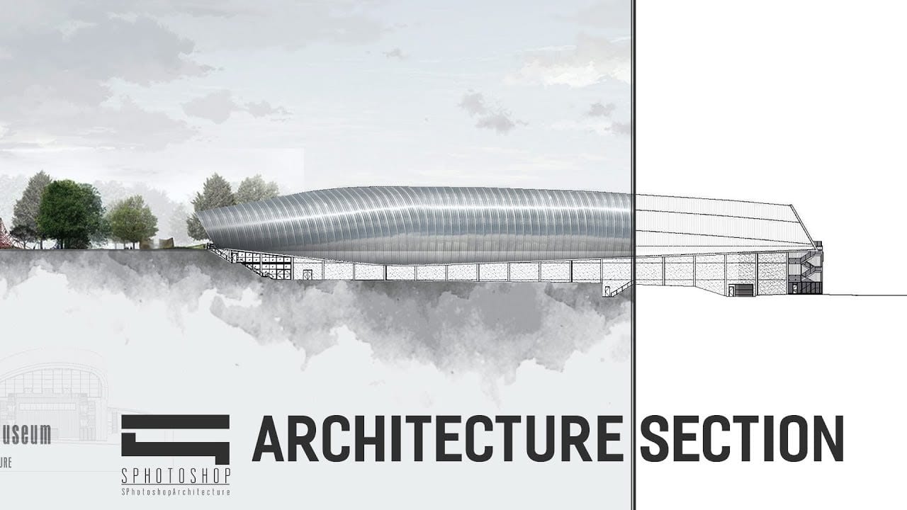 Architecture Section - Photoshop Architecture - Dezign Ark