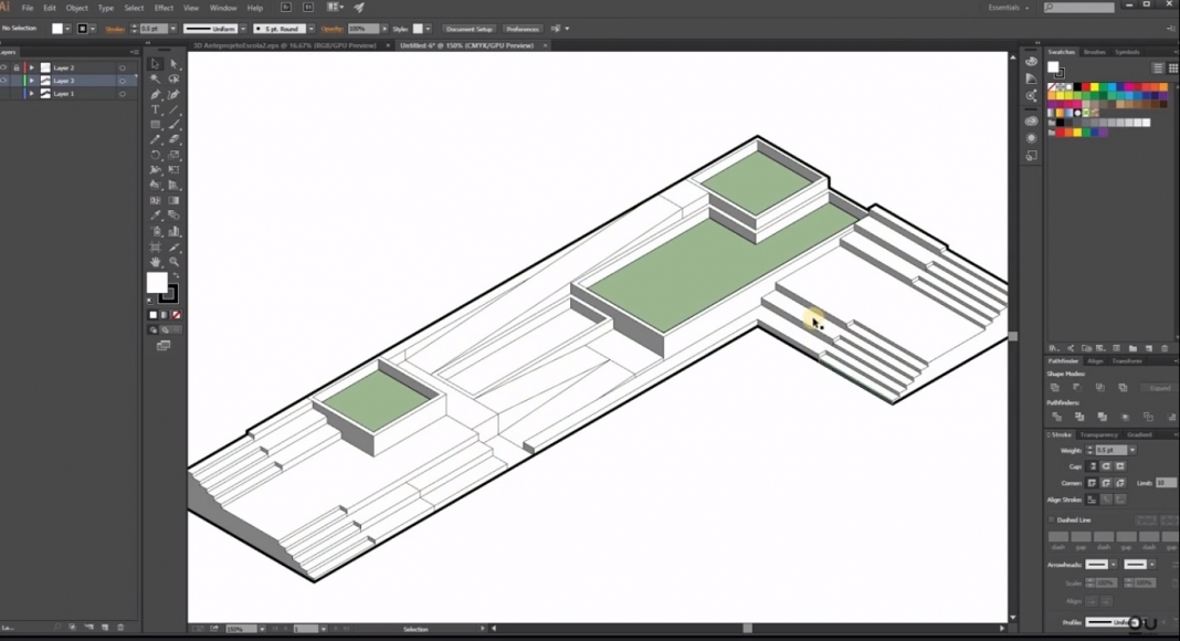 Axonometric Diagram in Adobe Illustrator - Dezign Ark (Beta)