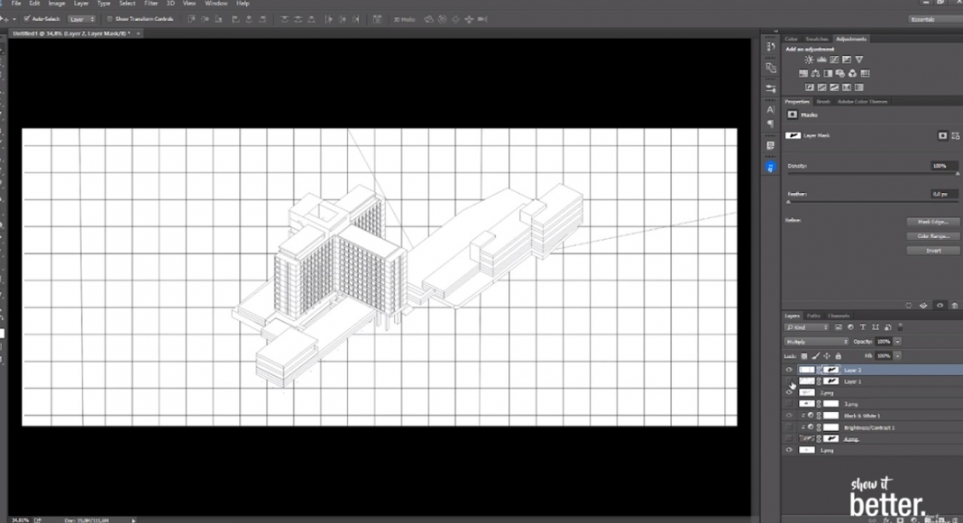Easy Axonometric Diagram Tutorial with Sketchup and Photoshop - Dezign ...