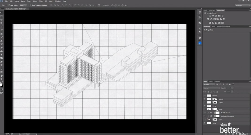 Easy Axonometric Diagram Tutorial with Sketchup and Photoshop - Dezign ...