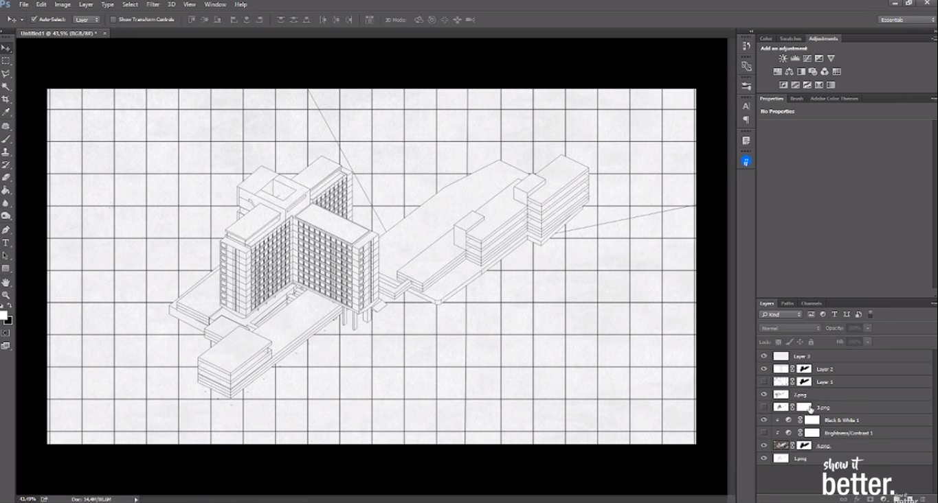 Easy Axonometric Diagram Tutorial with Sketchup and Photoshop - Dezign ...