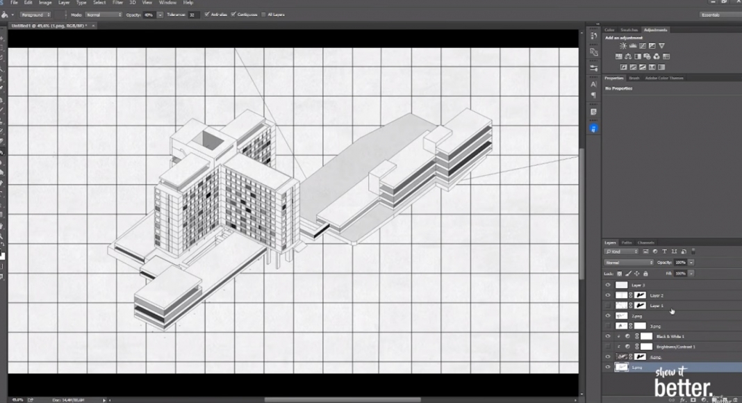 Easy Axonometric Diagram Tutorial with Sketchup and Photoshop - Dezign ...