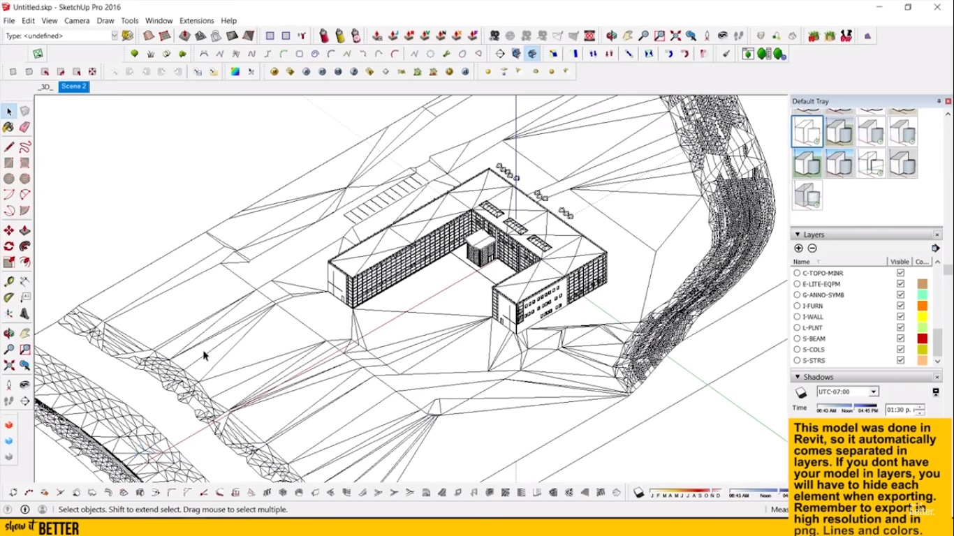 Easy Axonometric Diagram Tutorial with Sketchup and Photoshop - Dezign Ark (Beta)