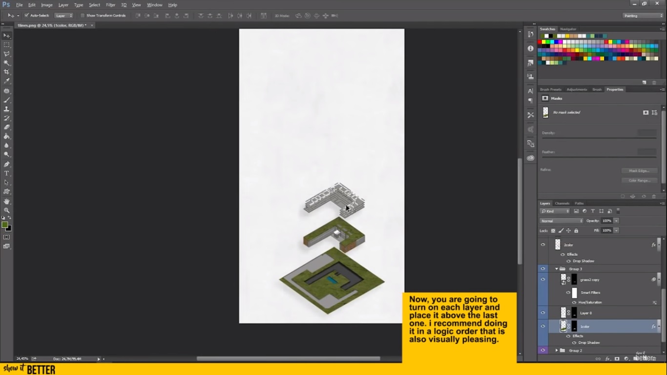 Easy Axonometric Diagram Tutorial with Sketchup and Photoshop - Dezign ...