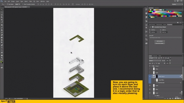 Easy Axonometric Diagram Tutorial with Sketchup and Photoshop - Dezign ...