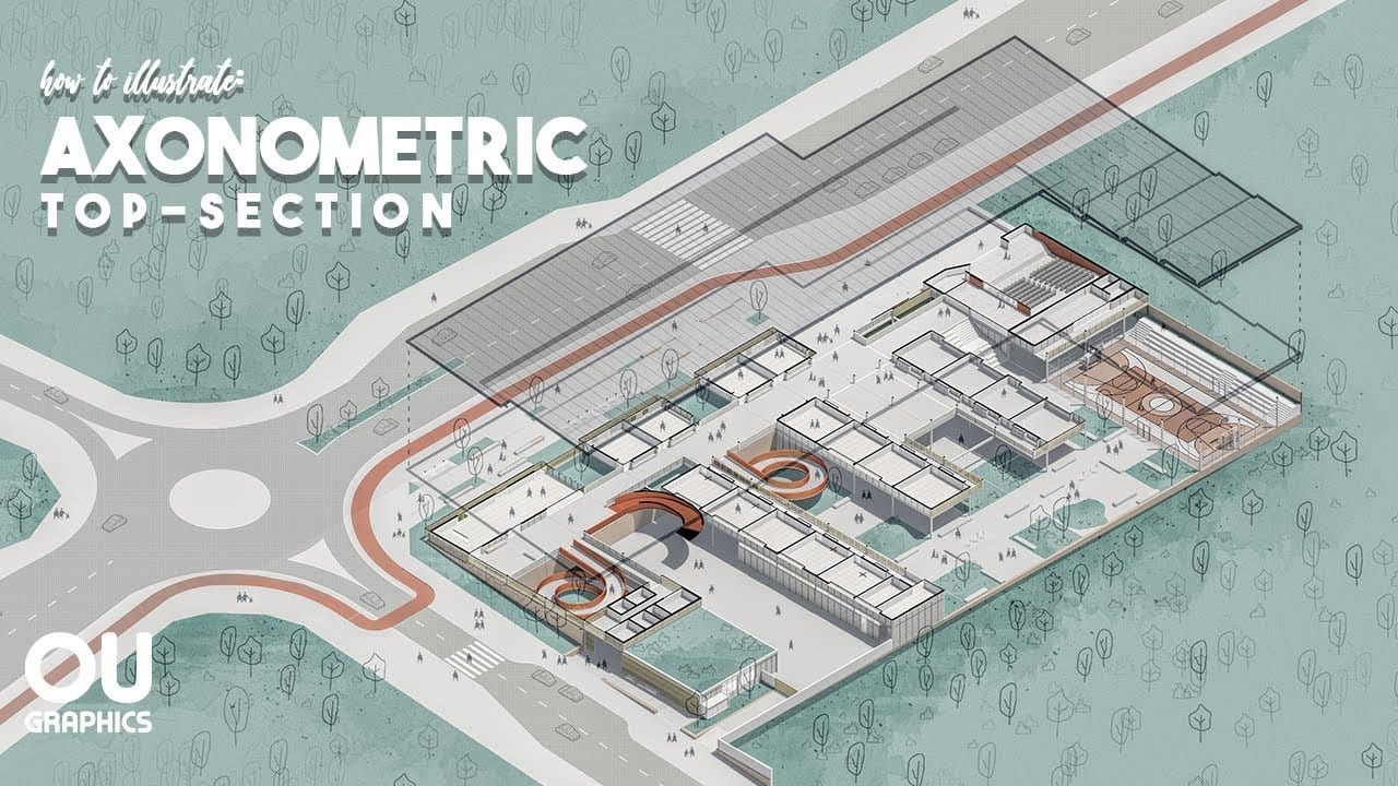 Giveaway Axonometric View in Photoshop - Dezign Ark