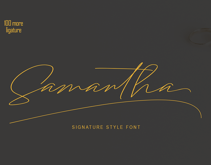 Samantha || Signature Style Font - Dezign Ark