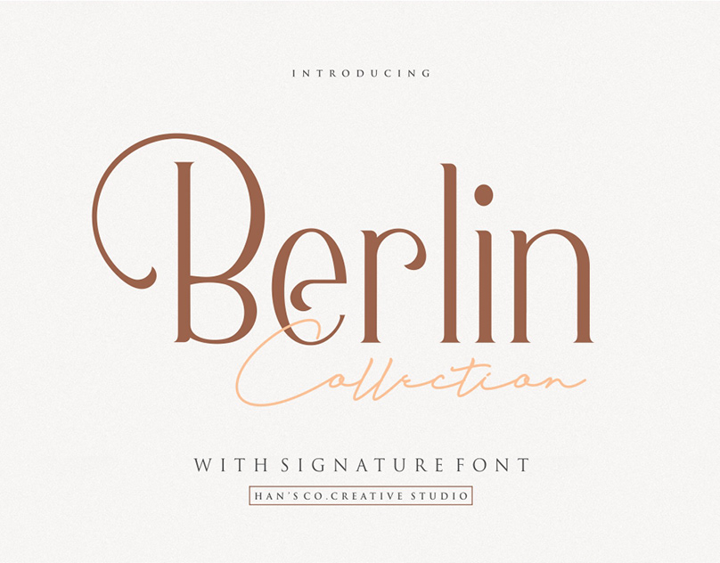 Berlin Collection Font Branding - Dezign Ark