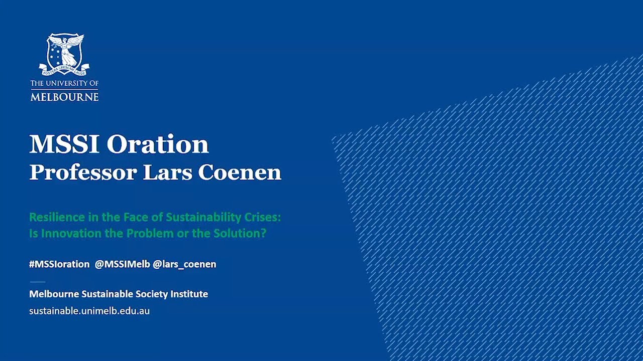 MSSI Oration 2018 - Prof. Lars Coenen - Dezign Ark