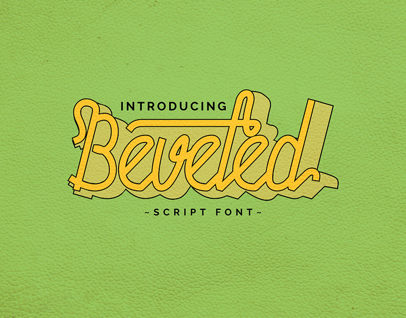 Beveled Font - Dezign Ark