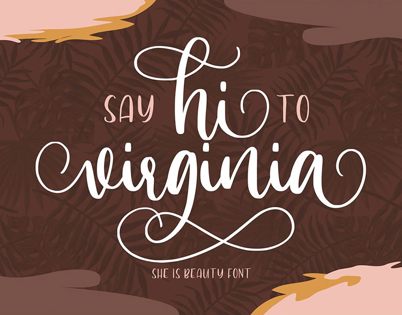 Free Hi Virginia Script Font - Dezign Ark
