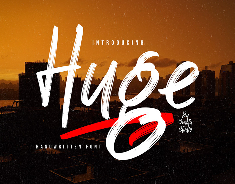 Free Huge Handwritten Font - Dezign Ark