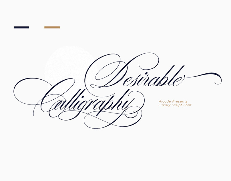 Desirable Calligraphy - Dezign Ark