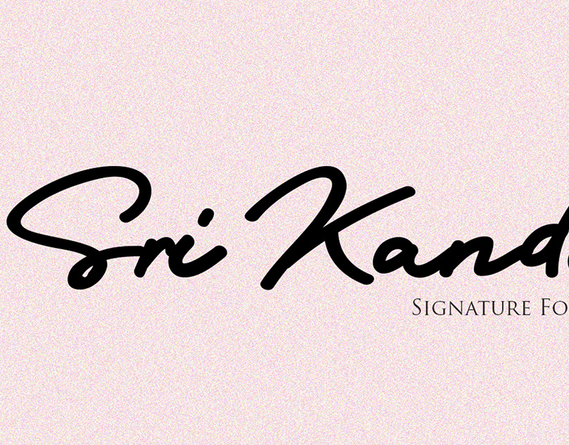 Sri Kandi - Signature font - Dezign Ark