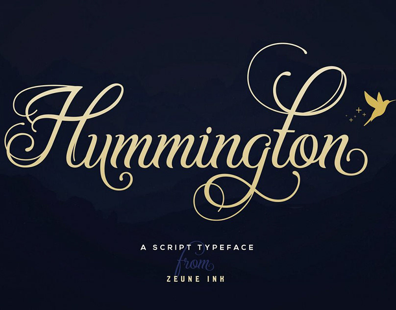 Hummington Script Font - Dezign Ark