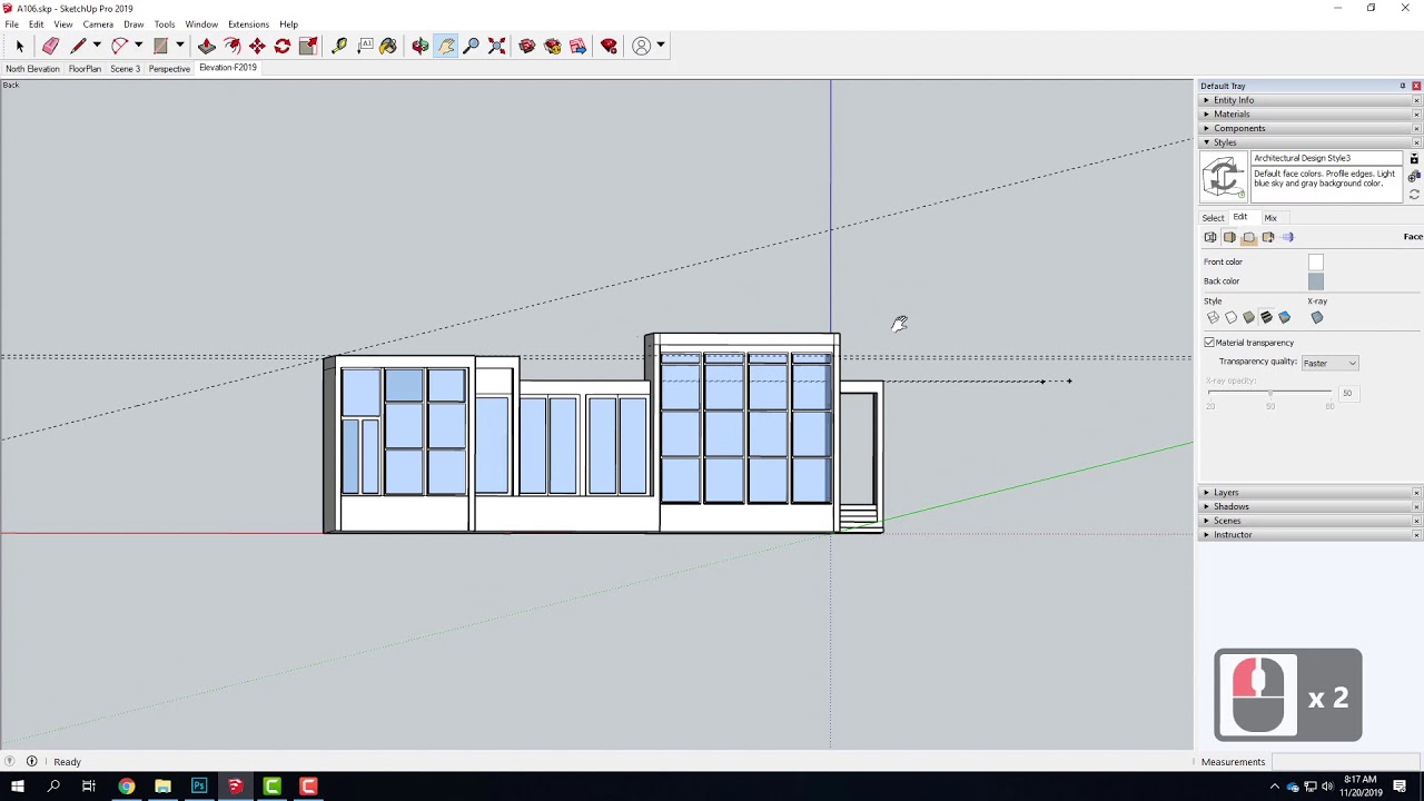 Lecture 125 - Elevations from SketchUp (Fall 2019) - Dezign Ark