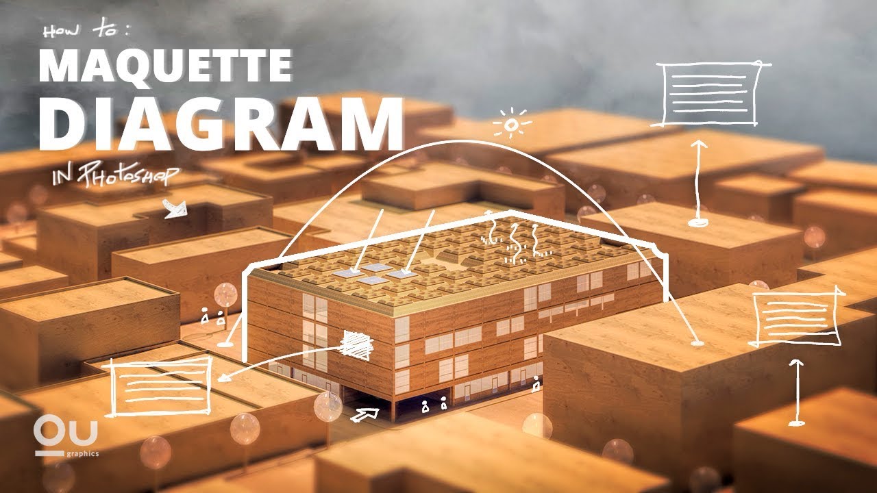 Physical Model DIAGRAM with Vray and Photoshop - Dezign Ark