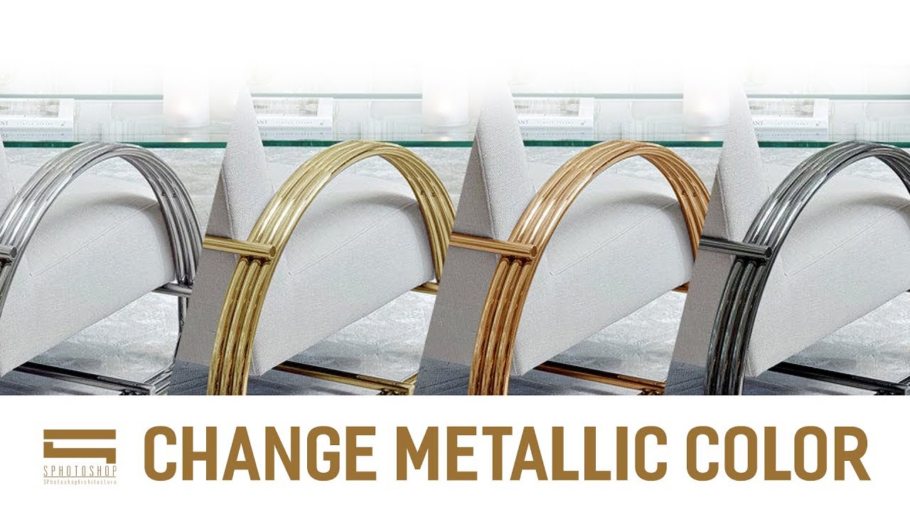 Change Metallic Color - Photoshop Architecture - Dezign Ark