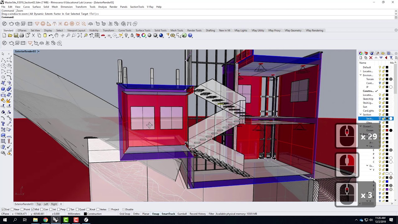 Lecture 228 - 2D Drawings from Rhino - Sections (Fall 2019) - Dezign Ark
