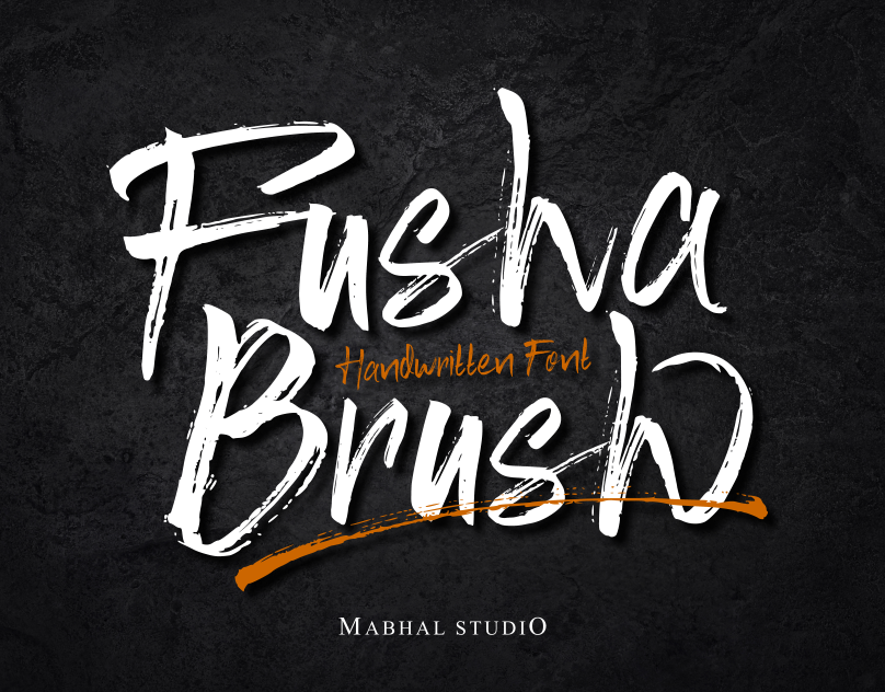 FUSHA | Handwritten Font Brush - Dezign Ark