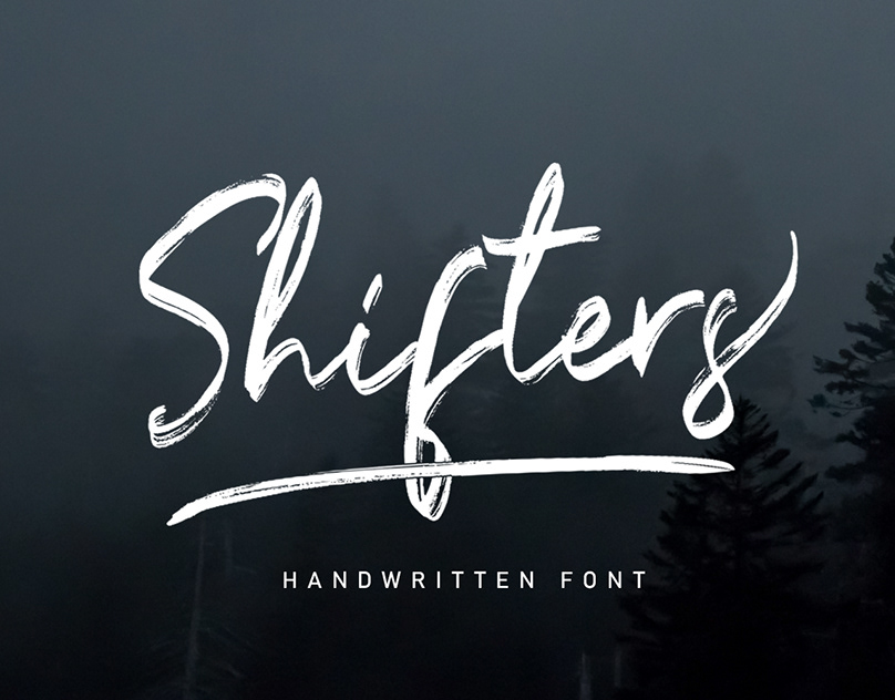 Shifters - Handwritten Font - Dezign Ark