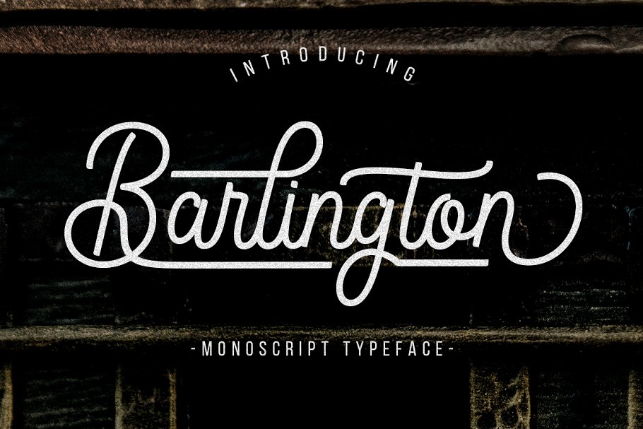 Barlington Monoscript Typeface - Dezign Ark