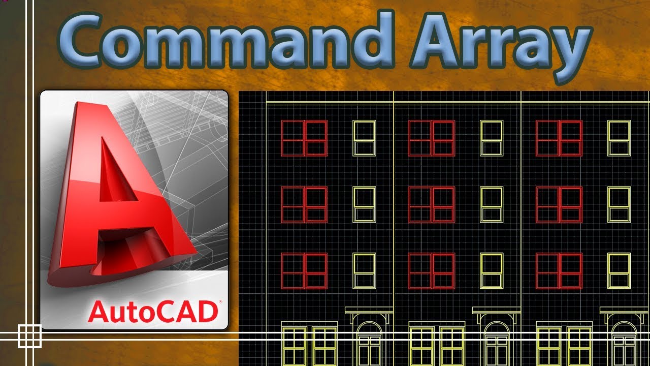 Autocad 2019 Array Rectangular Array Polar Array And Path Array