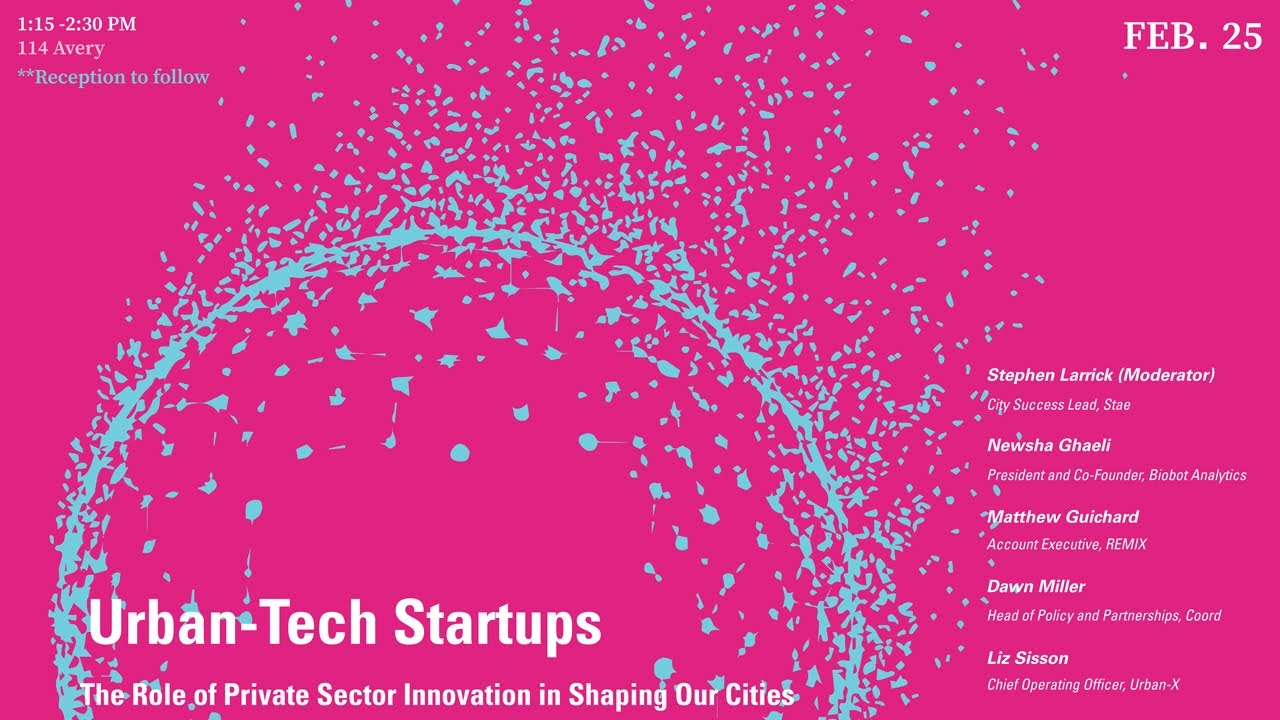 Urban-Tech Startups: The Role of Private Sector Innovation in Shaping ...