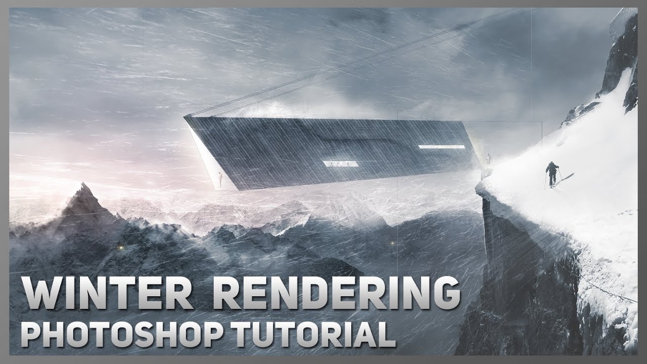 How I made this Extreme Winter Exterior Rendering - Dezign Ark