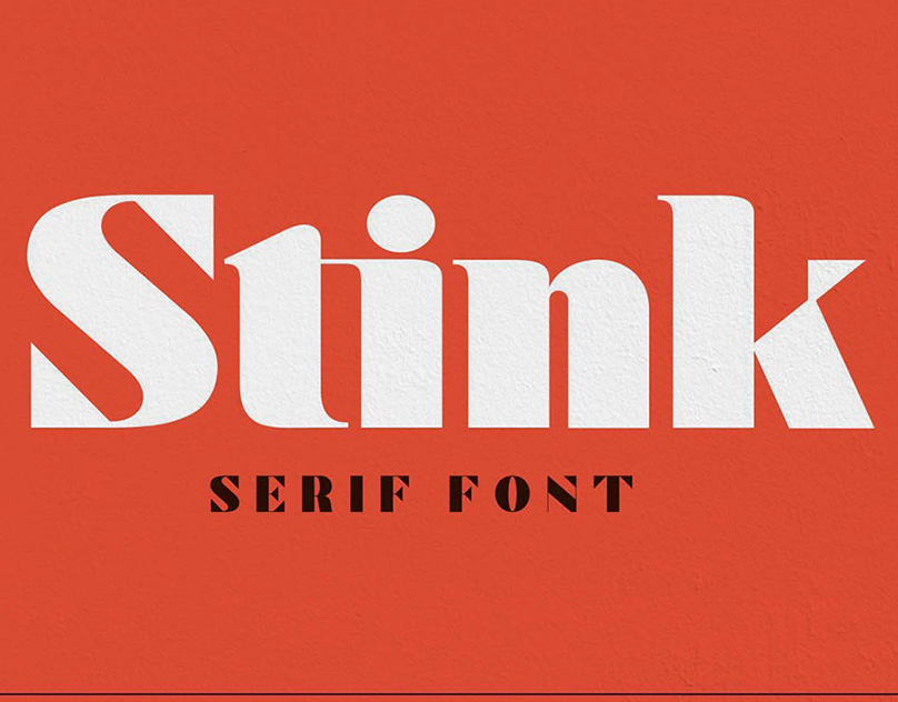 Stink / Bold Serif Font - Dezign Ark