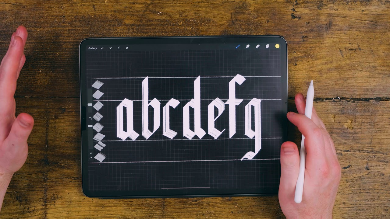 Black Letter Gothic Calligraphy Tutorial 2020 Dezign Ark