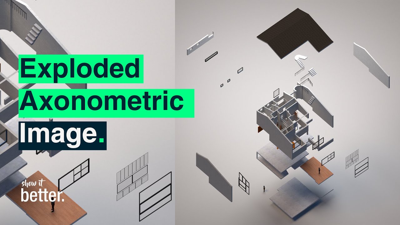 EASY Exploded Axonometric image and Animation - Dezign Ark