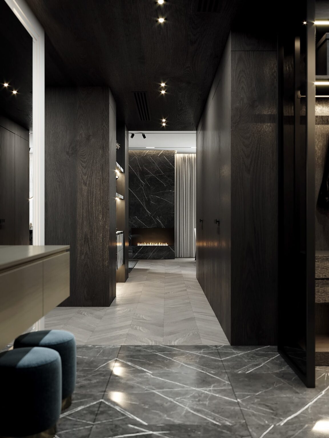 Night Blue Apartment - Dezign Ark