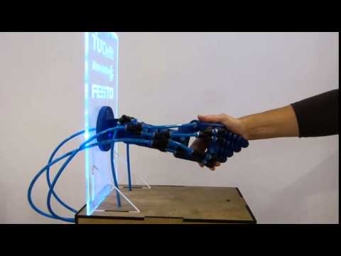 Rob Scharff's Soft Robotics 3D-printed hand responds to human grip ...