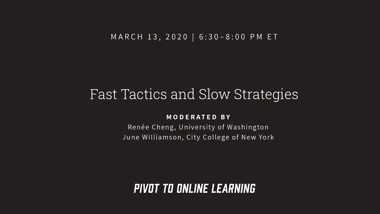 Pivot to Online Learning | Fast Tactics for Slow Strategies - Dezign Ark