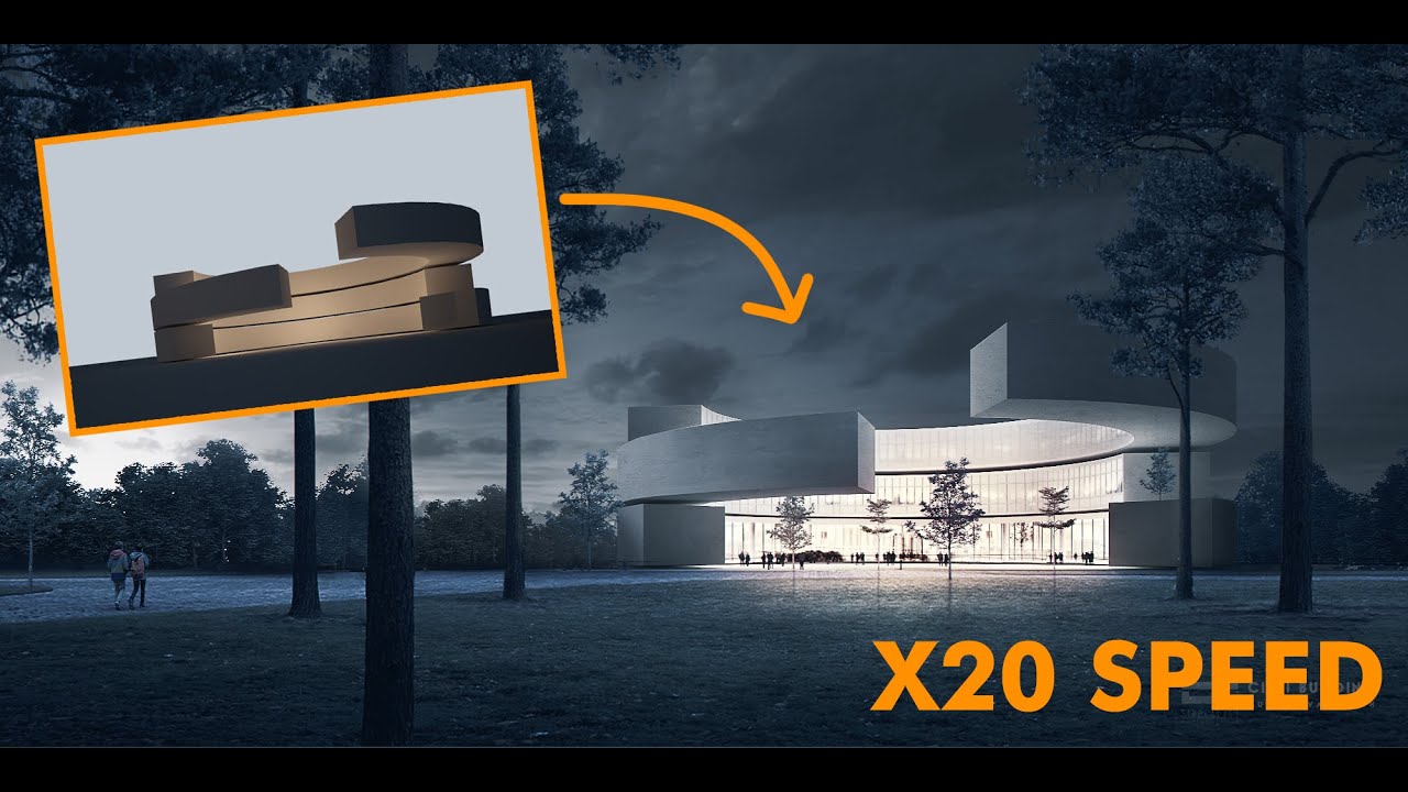 Photoshop Architecture Post Production Speed Art - Dezign Ark