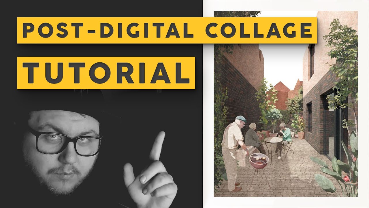 POST DIGITAL COLLAGE TUTORIAL | Architectural Photoshop presentation ...