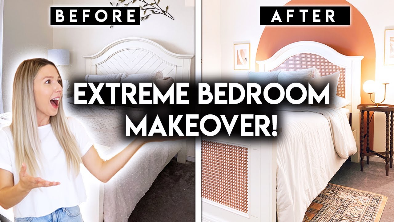 BEDROOM MAKEOVER ON A BUDGET | DIY ROOM TRANSFORMATION - Dezign Ark