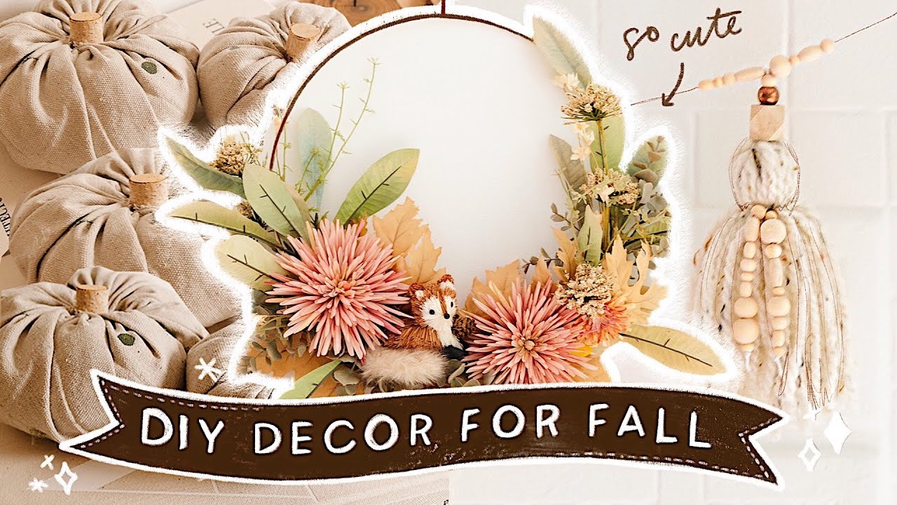 DIY FALL ROOM DECOR That's Actually CUTE! 🍂🌻 Easy + Affordable! (2020 ...