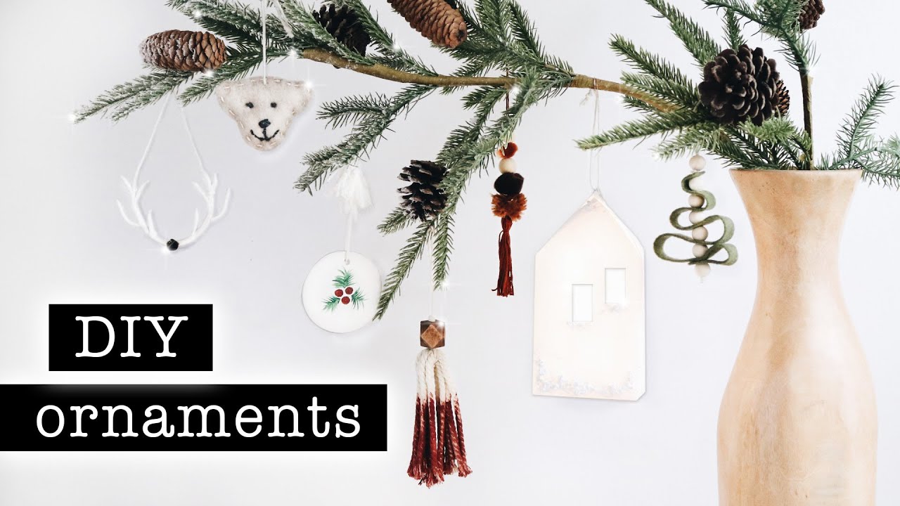 DIY HOLIDAY ORNAMENTS (Aesthetic & Simple Tutorials) | XO, MaCenna ...