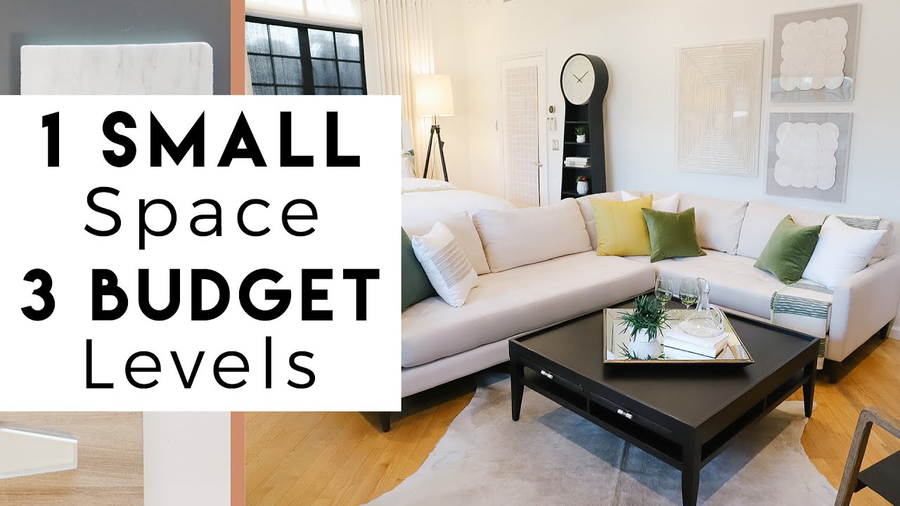 Small Space Design | One Room Makeover on Three Different Budgets ...