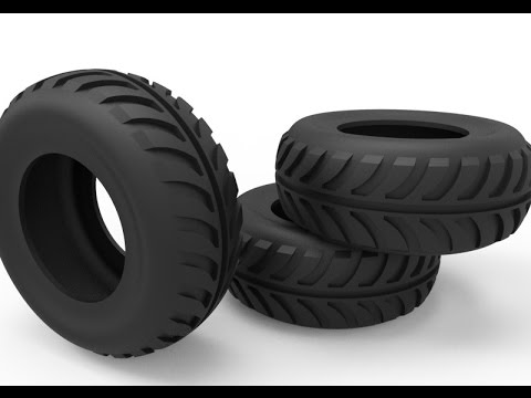 3D modelling Tire in AutoCAD - Dezign Ark