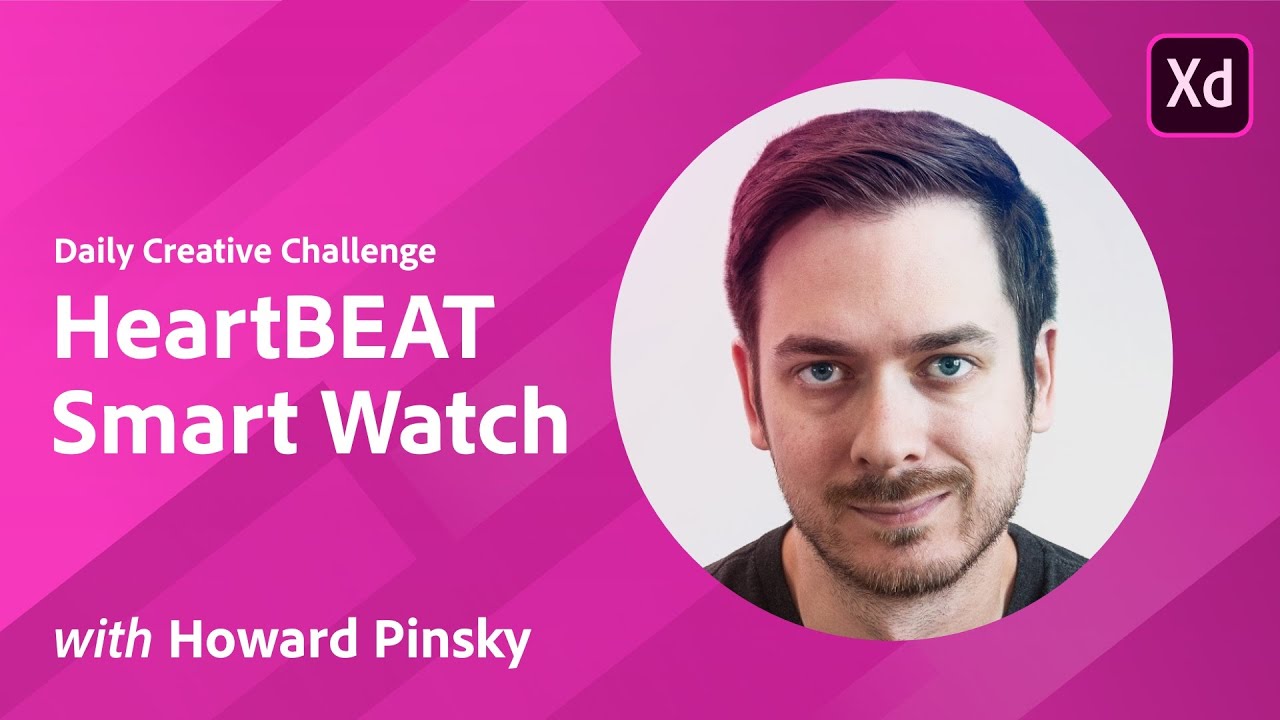 Adobe XD Daily Creative Challenge - HeartBEAT Smart Watch - Dezign Ark