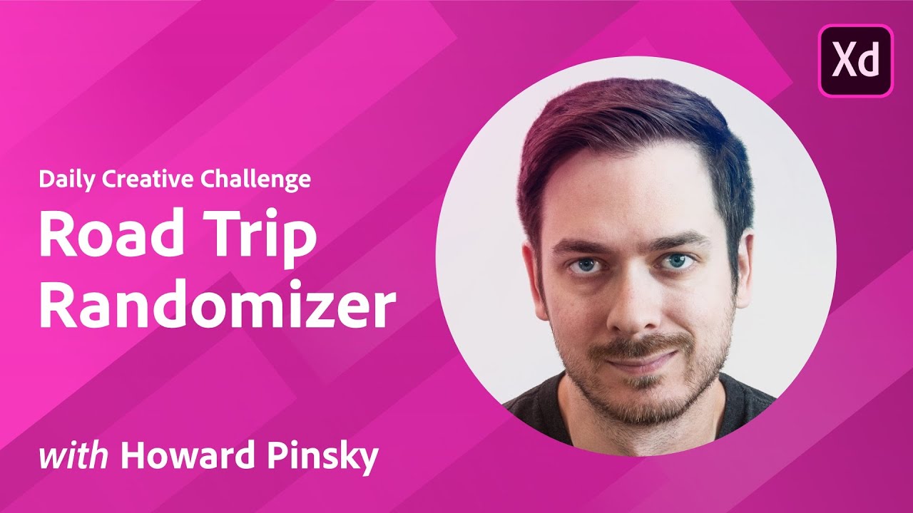 Adobe XD Daily Creative Challenge - Road Trip Randomizer - Dezign Ark