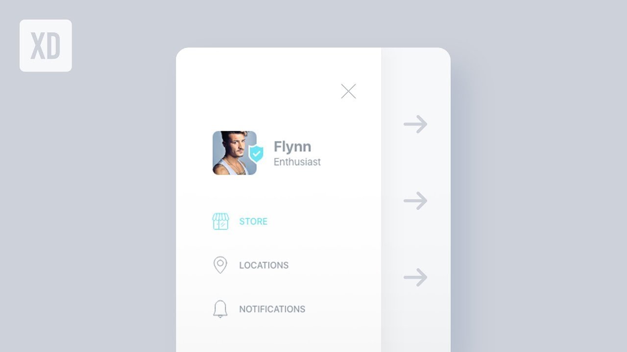 Adobe Xd Tutorial Smooth Slide Out Menu Dezign Ark
