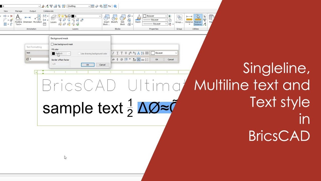 All about Text and Text style in BricsCAD - Dezign Ark