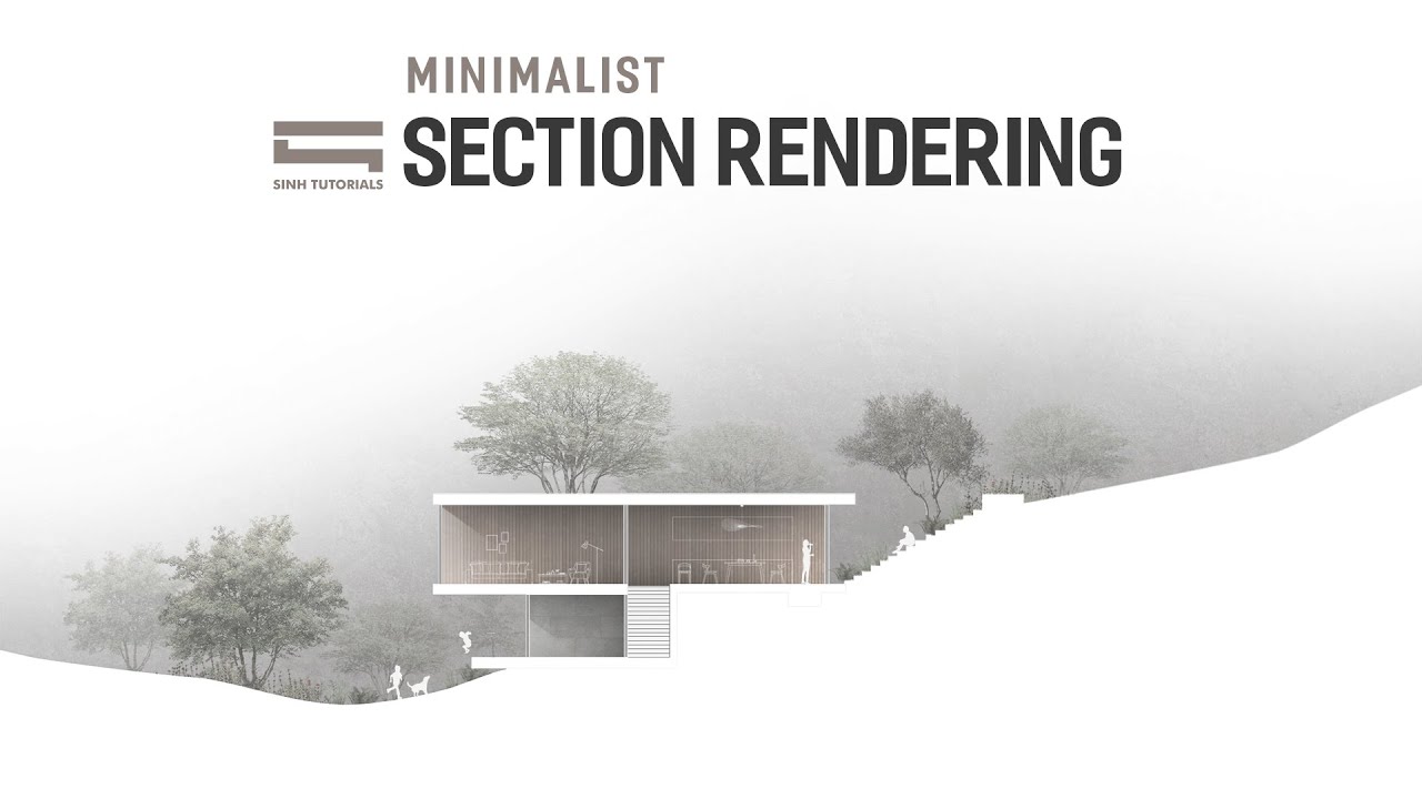 Architecture Section Rendering by Photoshop - Dezign Ark