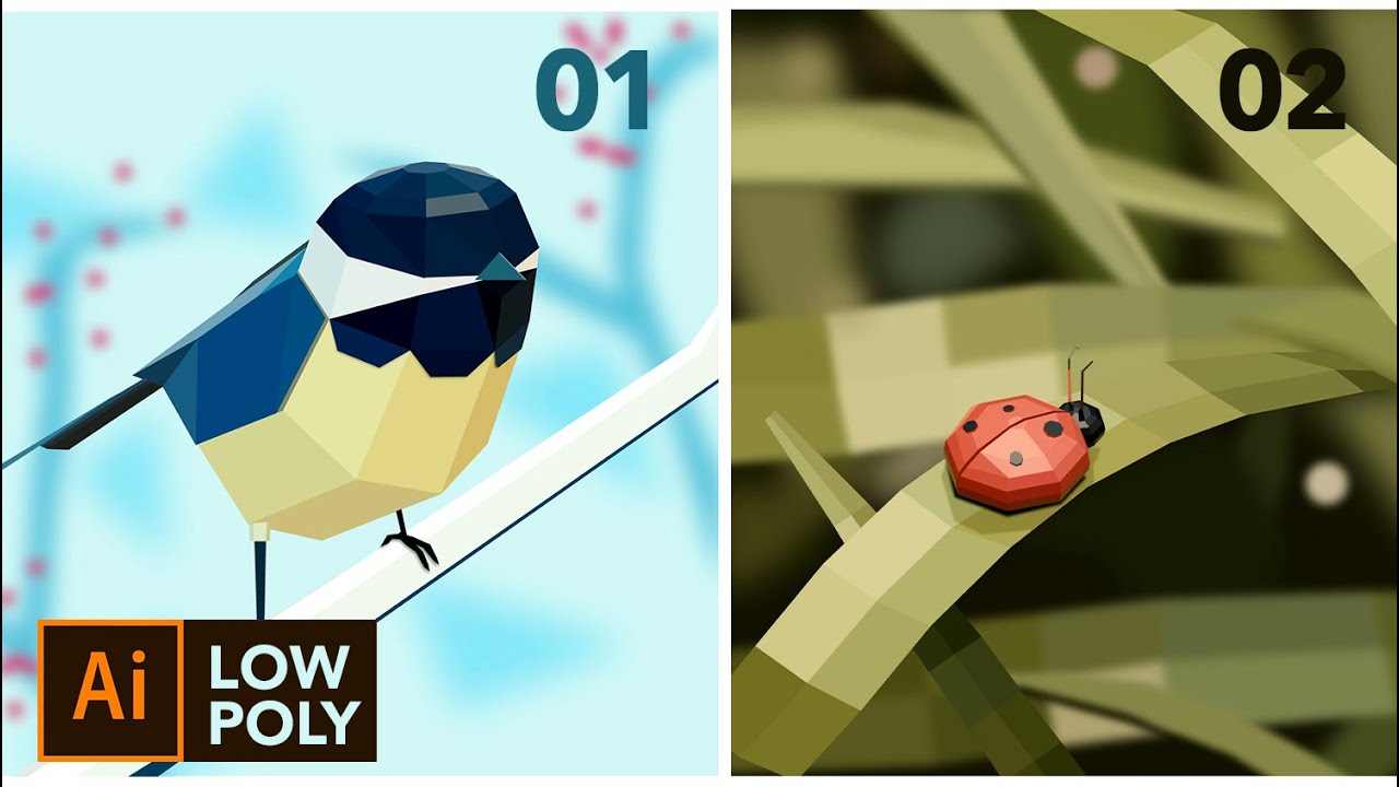 Creating Low Poly Art in Adobe Illustrator | Graphic design - Dezign Ark