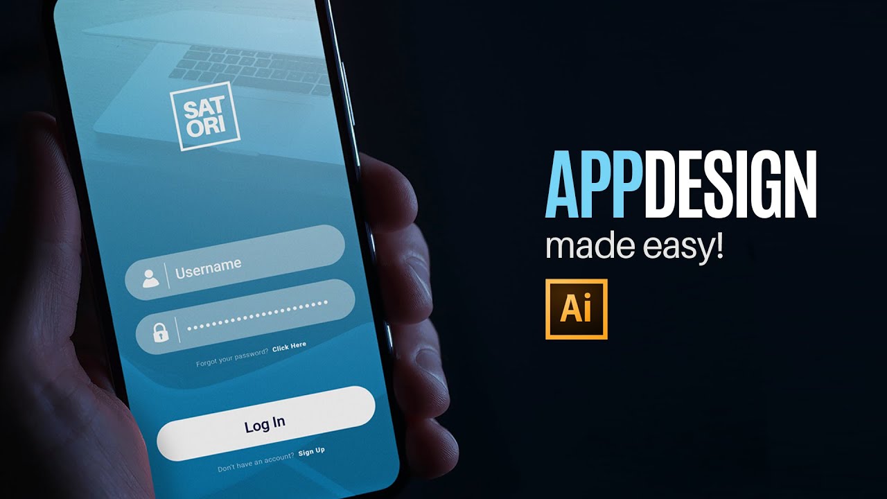 Design A SLEEK APP SCREEN In Illustrator: App Design Tutorial - Dezign Ark